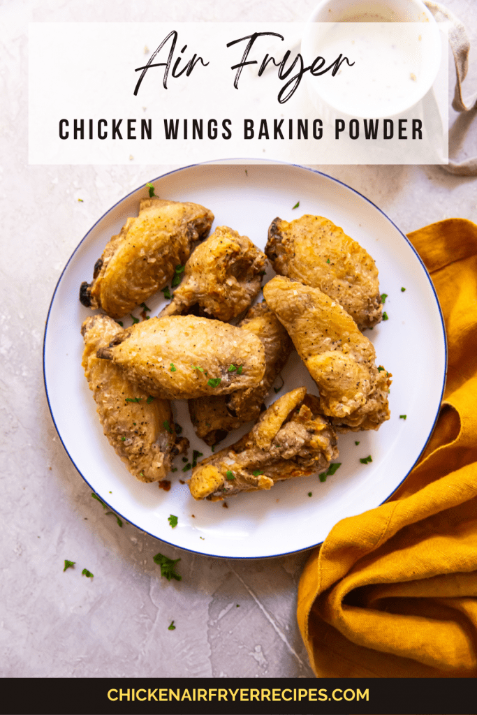 Crispy Air Fryer Chicken Wings with Baking Powder